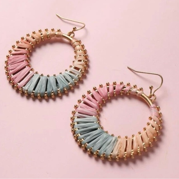 Jewelry | Bohemian Threaded Colorful Hoop Earrings | Poshmark